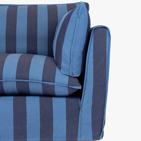 Cocobella 3.5 Seater Sofa in Coastal Blue Stripe - Hand Made in USA ...